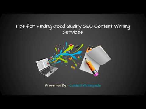 Tips for Finding Good Quality SEO Content Writing Services