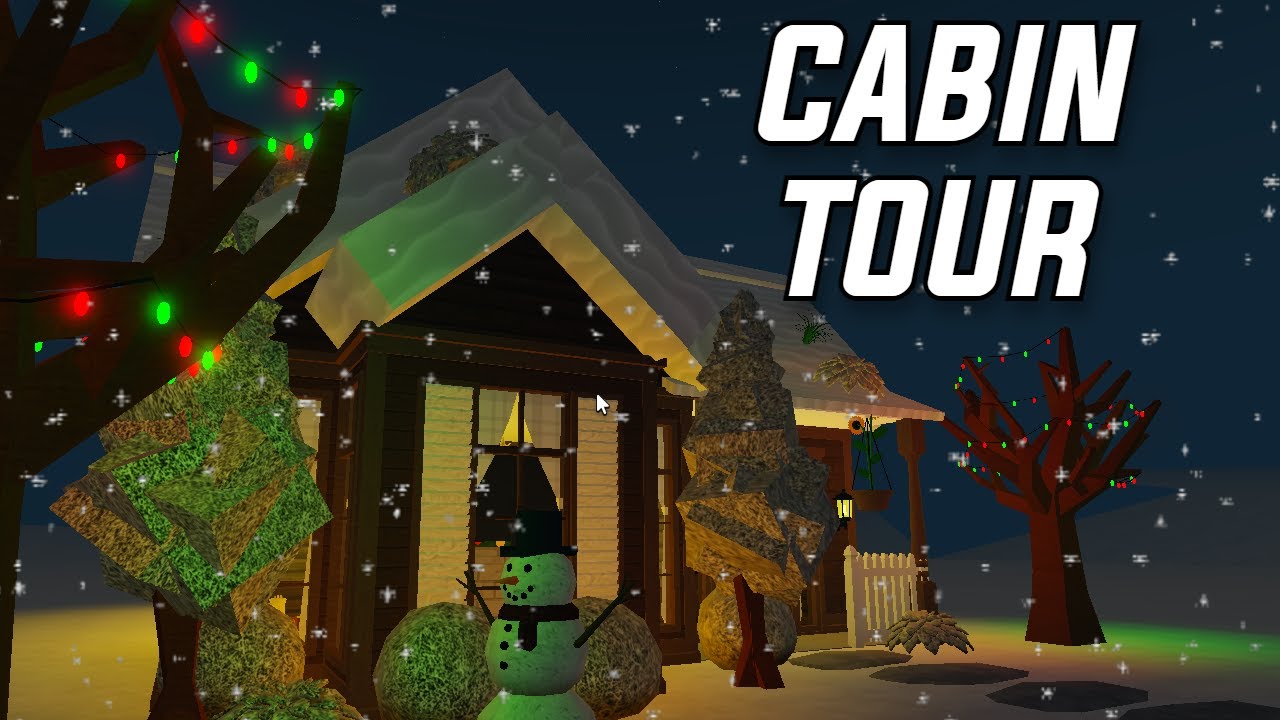 COZY WINTER CABIN TOUR! * ROBLOX BLOXBURG *