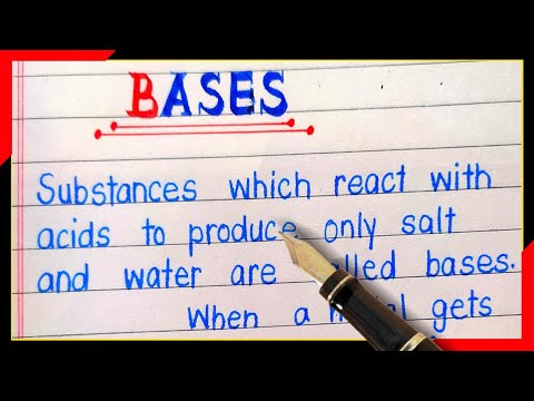 What are bases | Definition of bases | Bases kise kahate hain