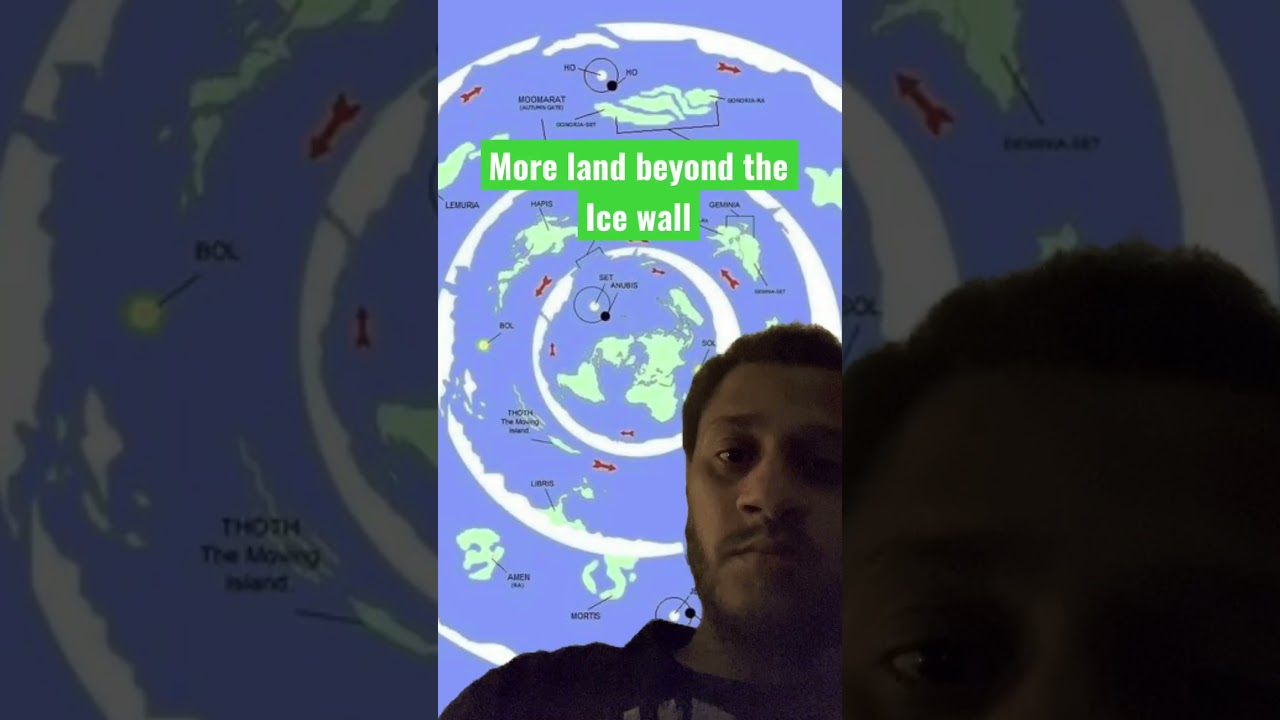Flat earth map