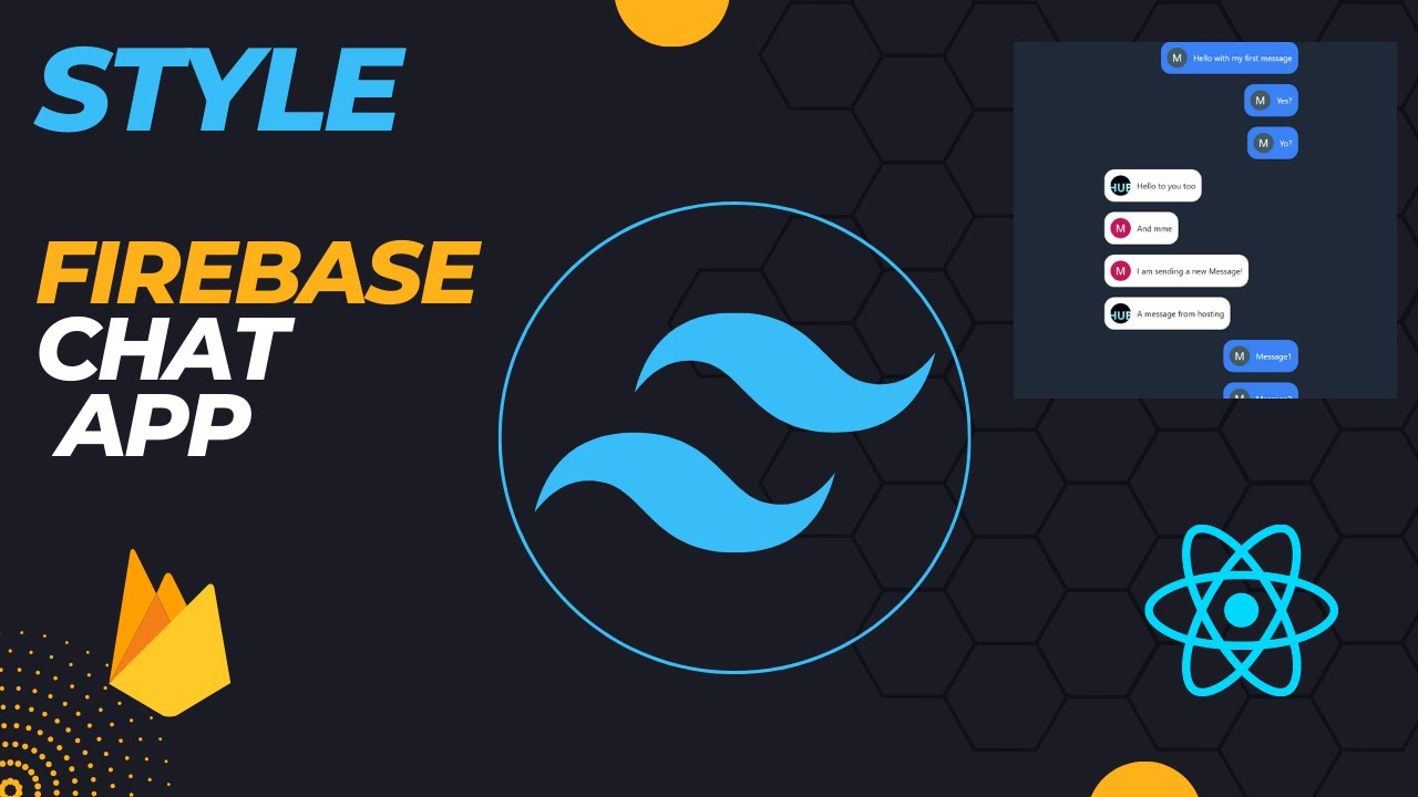 Add amazing styling to your React Firebase chat app w/Tailwind CSS
