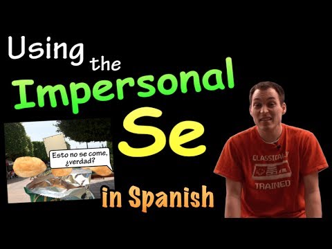 02 How to use Impersonal Se / Passive Se in Spanish