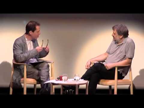 Žižek annoyed at host's banal comment: "total platitude"
