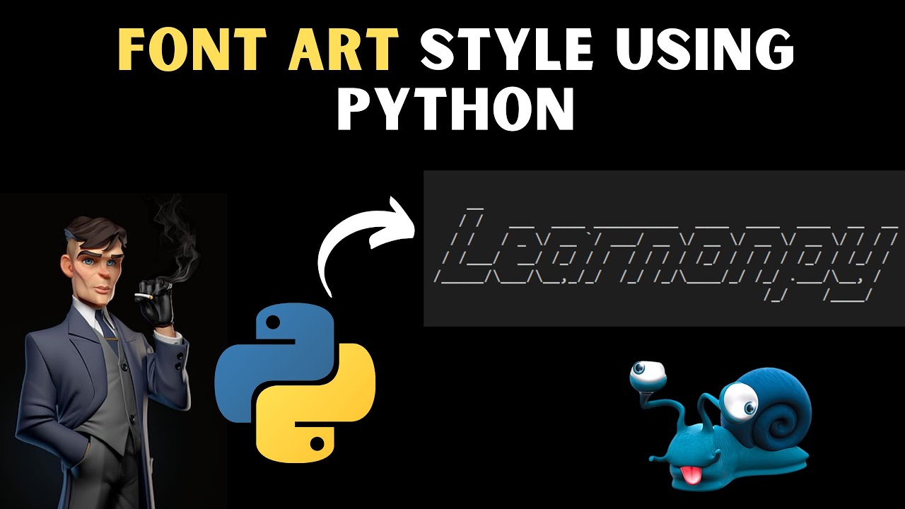 Cool Font Art Style Program Using Python | Python Programming | Coding | Learnonpy |