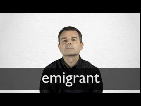 EMIGRANT definition and meaning | Collins English Dictionary