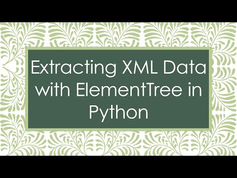 Extracting XML Data with ElementTree in Python