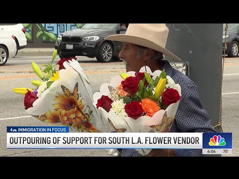 South LA flower vendor grateful for outpouring of support