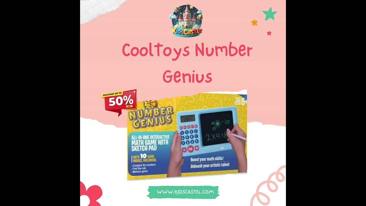Unlock the world of numbers with CoolToys Number Genius! Dive into an interactive electronic math ga