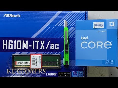 intel Core i3 12100 ASRock H610M-ITX ac Kingston NV1 Cooler Master MWE 550 Bronze V2