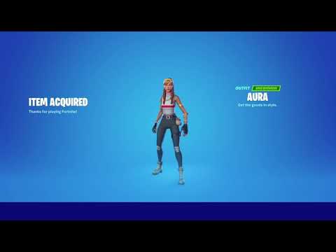 Buying the Aura skin with it’s backbling (Fortnite Battle Royale) 😇