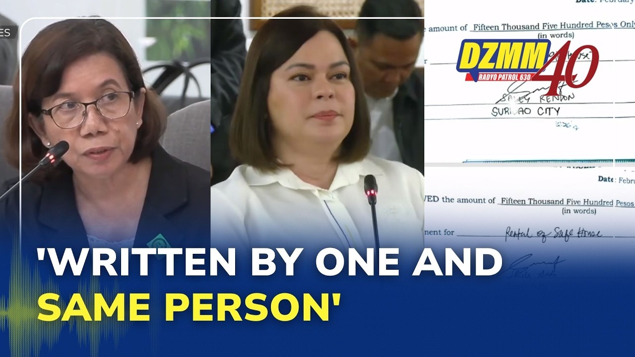 NBI presents forensic findings on signatures in VP Sara's confi funds receipts | (14 April 2026)