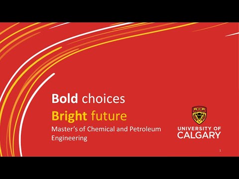 Master in Chemical and Petroleum Engineering Information Session
