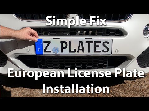 Simple Fix European License Plate Installation Kit