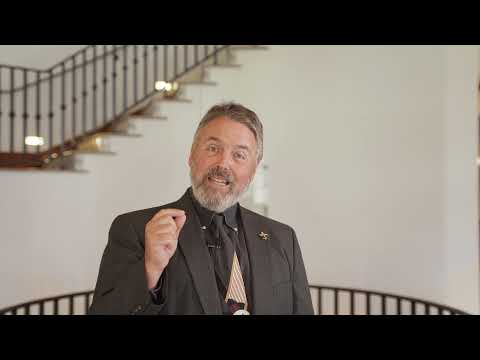 Dr. Gregory L. Froelich (’83) explains the Foucault Pendulum