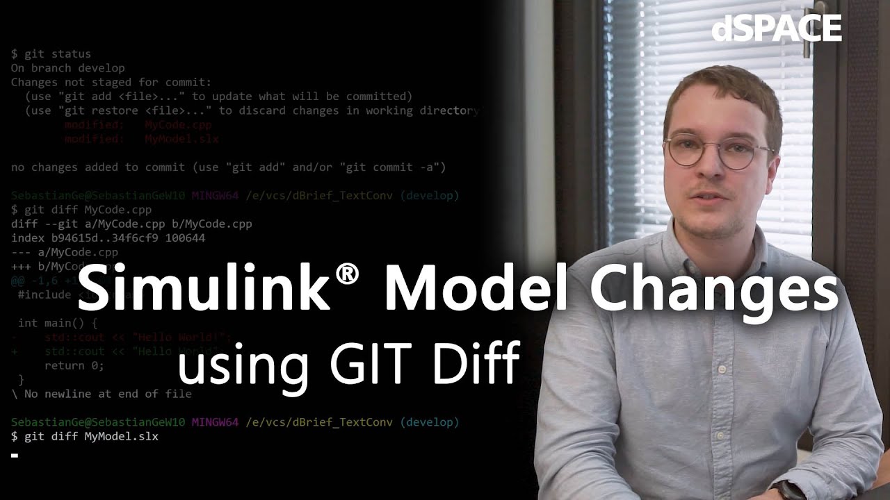 Diff Simulink Models – directly in your GIT environment