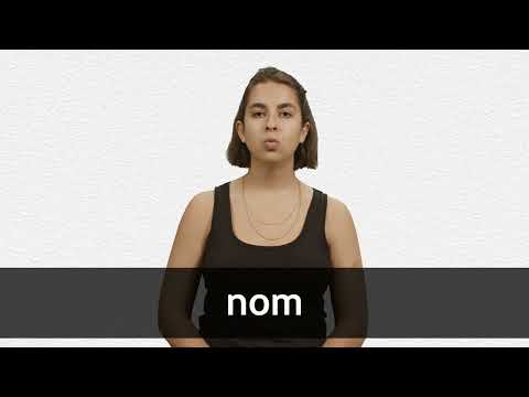 How to pronounce NOM in French