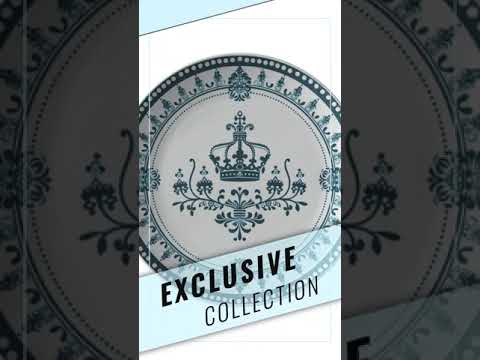 Crown Dinner Plates, Cute Dinner Plates, Gift Giving Idea, Useful Gift Idea, Sunday Dinner Plates