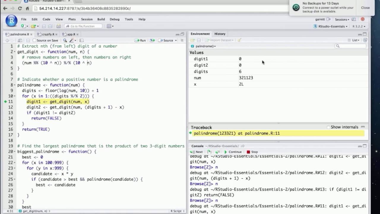 RStudio Essentials programming 2: Debugging Code