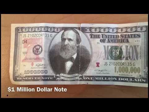 $1 Million United States Dollar Note (USD 1,000,000.00) - Real or not real?
