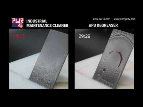 Techspray PWR-4 Demo - PWR-4 vs nPB on industrial grease