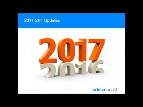 Advize Health - 2017 CPT Updates Webinar