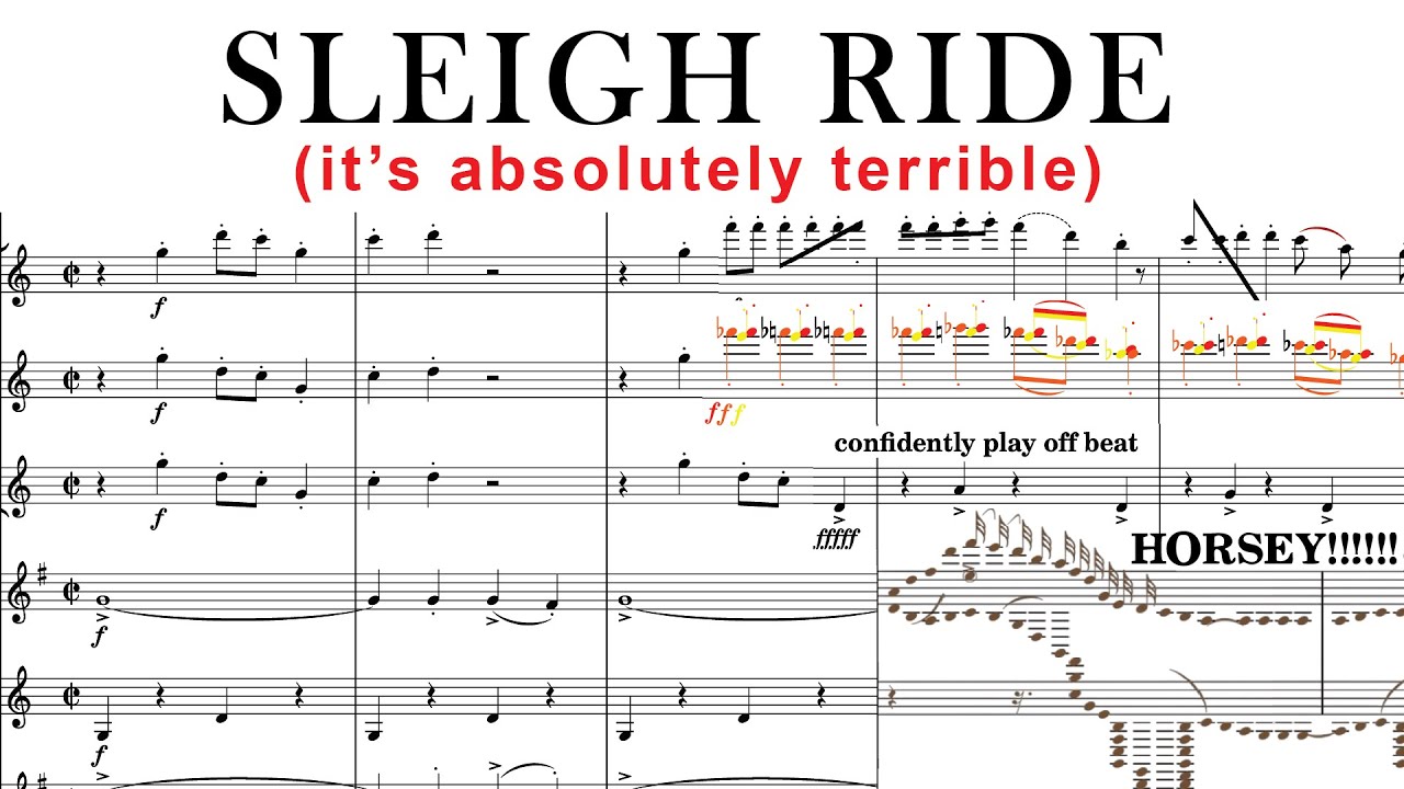 Sleigh Ride but everything is wrong