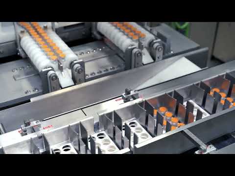 Highspeed packaging for up to 800 Vials per minute with our all-paper packaging solution EcoSavePack