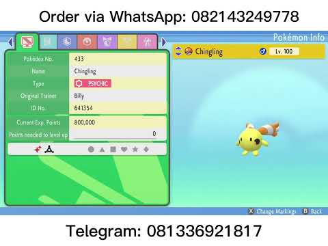 Chingling - Pokemon Brilliant Diamond and Shining Pearl