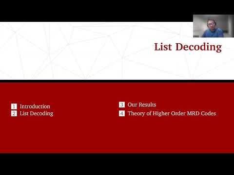FOCS 2024 8A Random Gabidulin Codes Achieve List Decoding Capacity in the Rank Metric