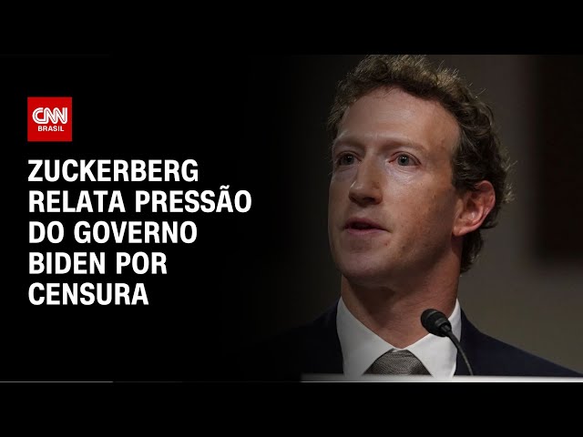 Mark Zuckerberg diz que governo Biden pressionou Meta a censurar conteúdos sobre Covid-19 | CNN ...