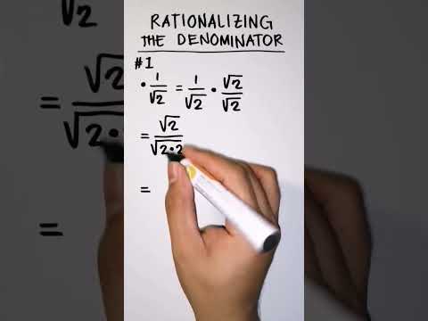 Rationalizing the Denominator - Ex.1 #shorts #shortvideo #rationalize #denominator
