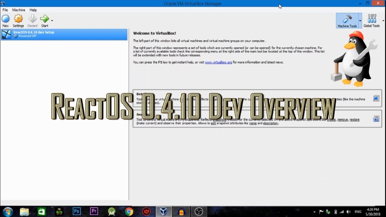 ReactOS 0.4.10 Dev Overview
