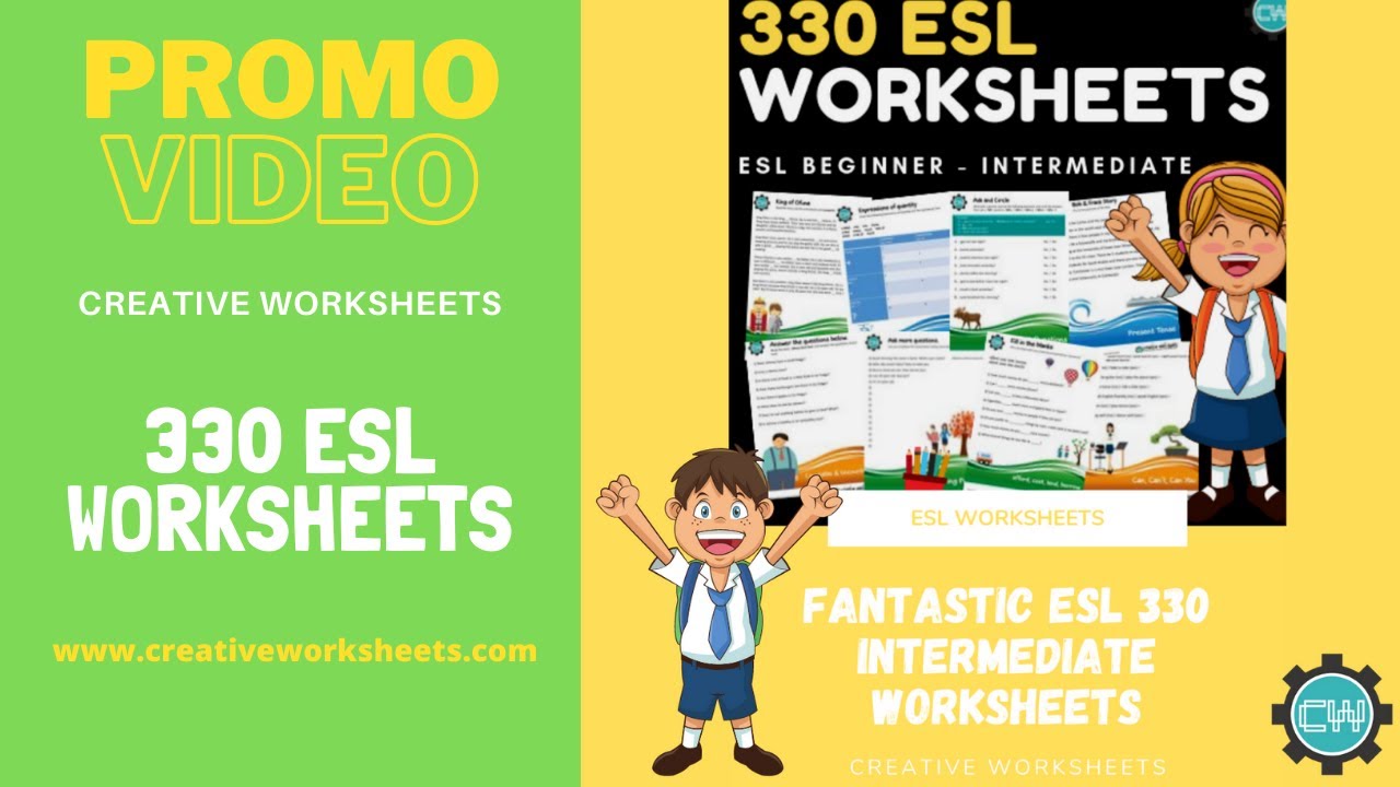 Master English with 330 Engaging ESL Workbook Exercises!