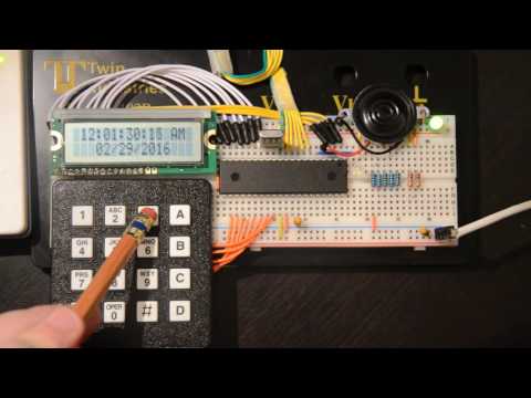 ATMEGA32-16PU Micro-Controller Demo - Digital Clock / Calendar