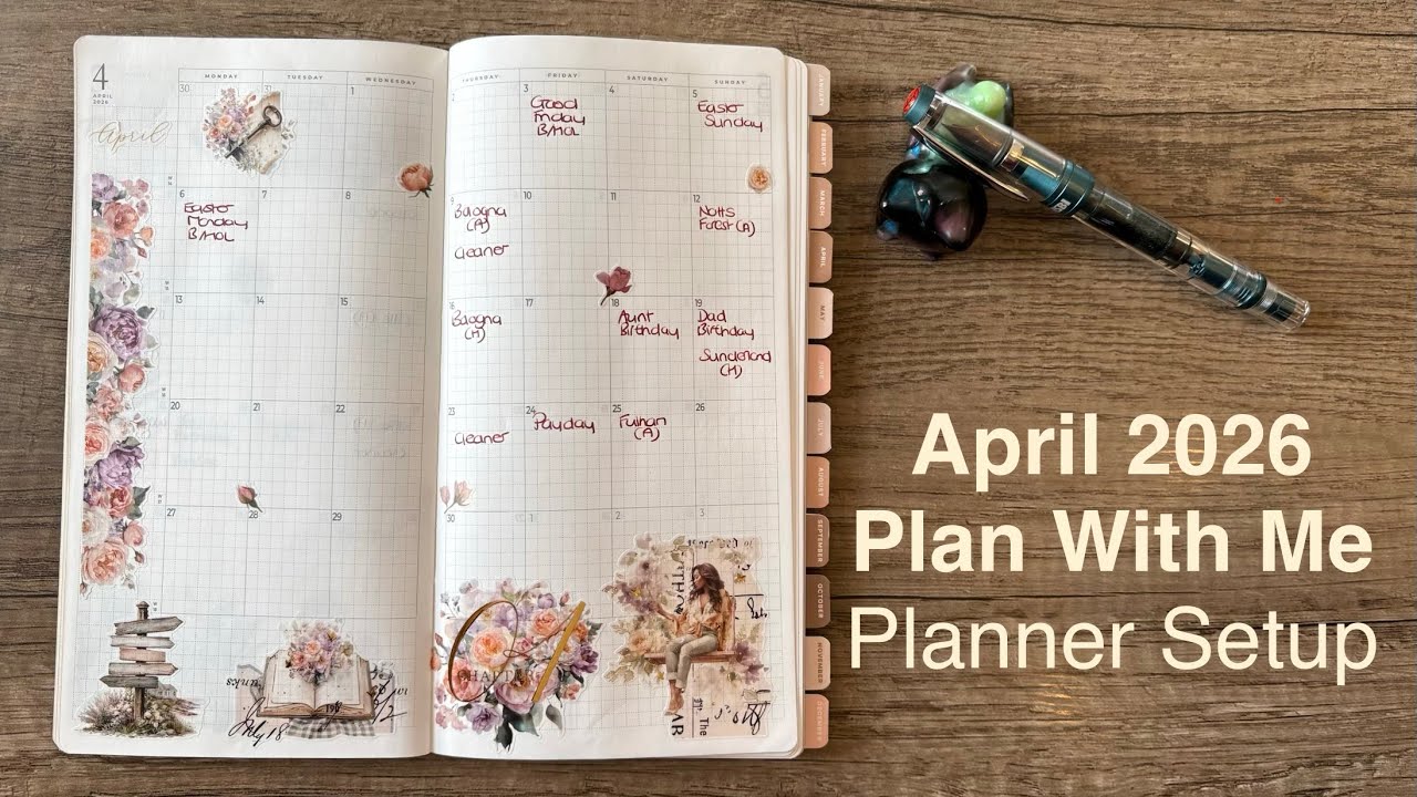 Plan With Me April 2026 | Sterling Ink N1 Planner Setup | Graceful Muse Paperie April Kit