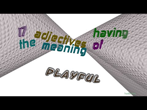 playful - 17 adjectives which mean playful (sentence examples)