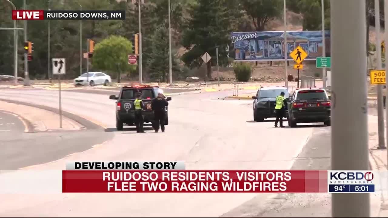 0% containment in South Fork Fire and Salt Fire in Ruidoso, NM