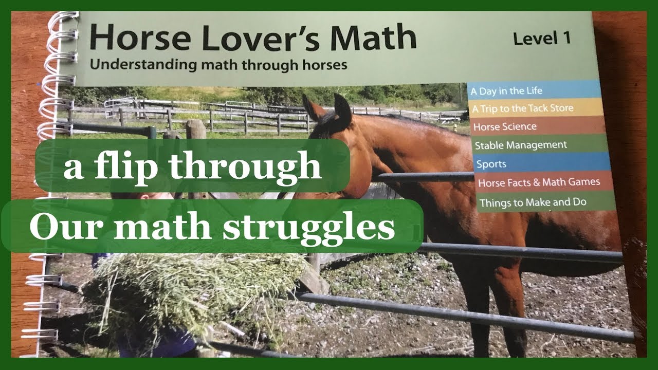 Horse Lovers Math + Math Struggles