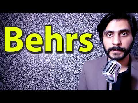 How To Pronounce Behrs