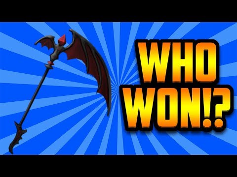 WHO WON THE FREE BAT SCYTHE EXOTIC!? (ROBLOX ASSASSIN)