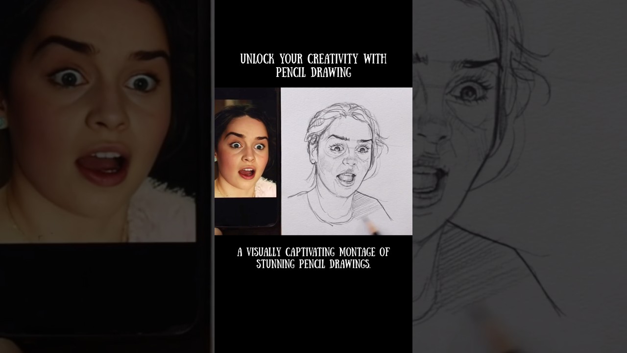 Level Up Your Sketching: Learn How To Draw Expressions 😉#sketching #shorts