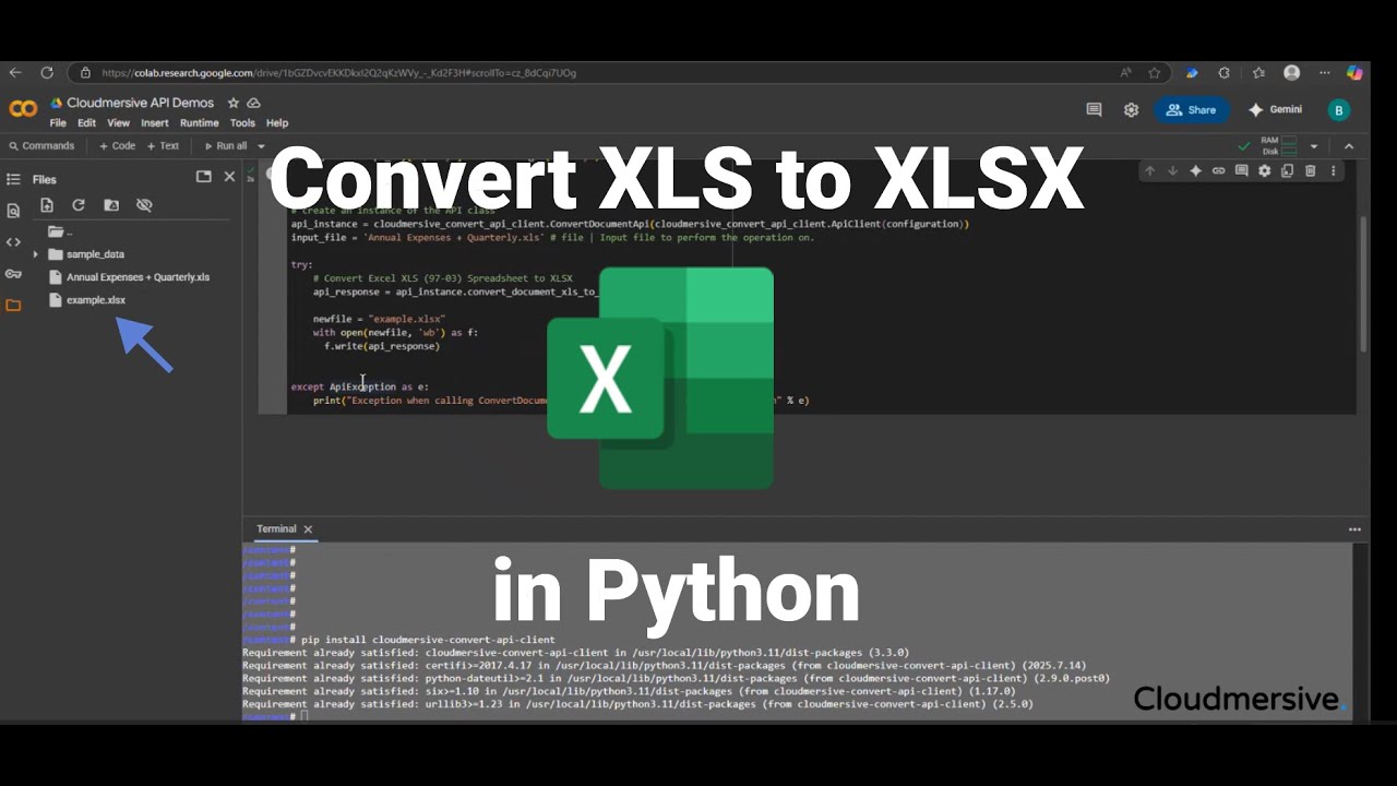 How to Convert XLS to XLSX in Python