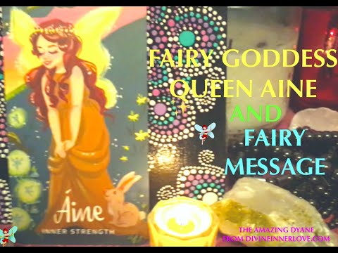 🧚🏻♀️Fairy Goddess Aine and a fairy message☘️ The amazing Dyane #Fairy #Charms #Tarot #Mermaid