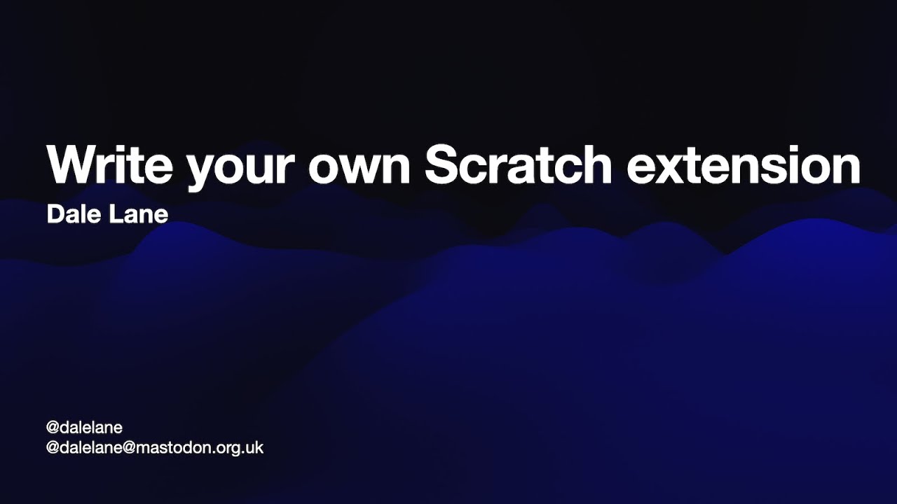 How to write your own Scratch extension
