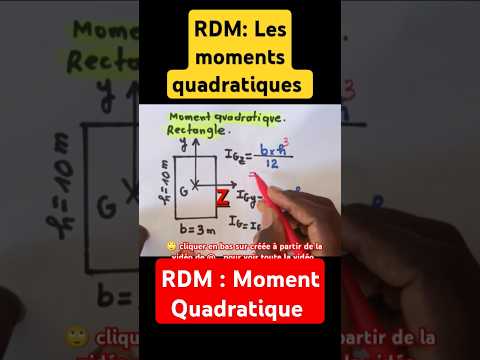 Les moments quadratiques, RDM, rdm, comment calculer le moment quadratique, indiamaroo movies