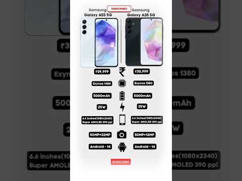 Samsung Galaxy A55 5G 🆚 Samsung Galaxy A35 5G Detailed Comparison