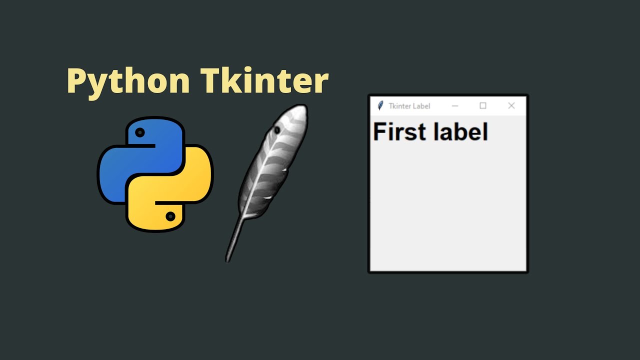 Python Tkinter: How to create a Label in Tkinter