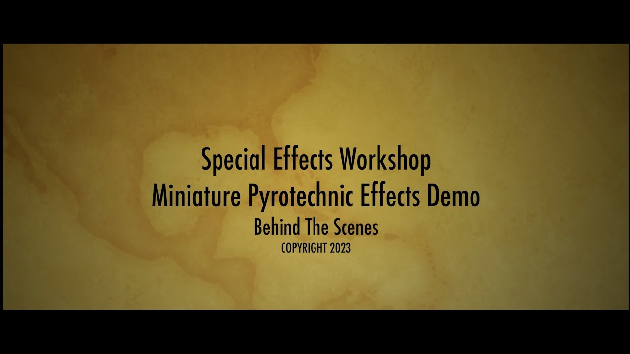 Behind The Scenes - Miniature Pyrotechnic Demonstration