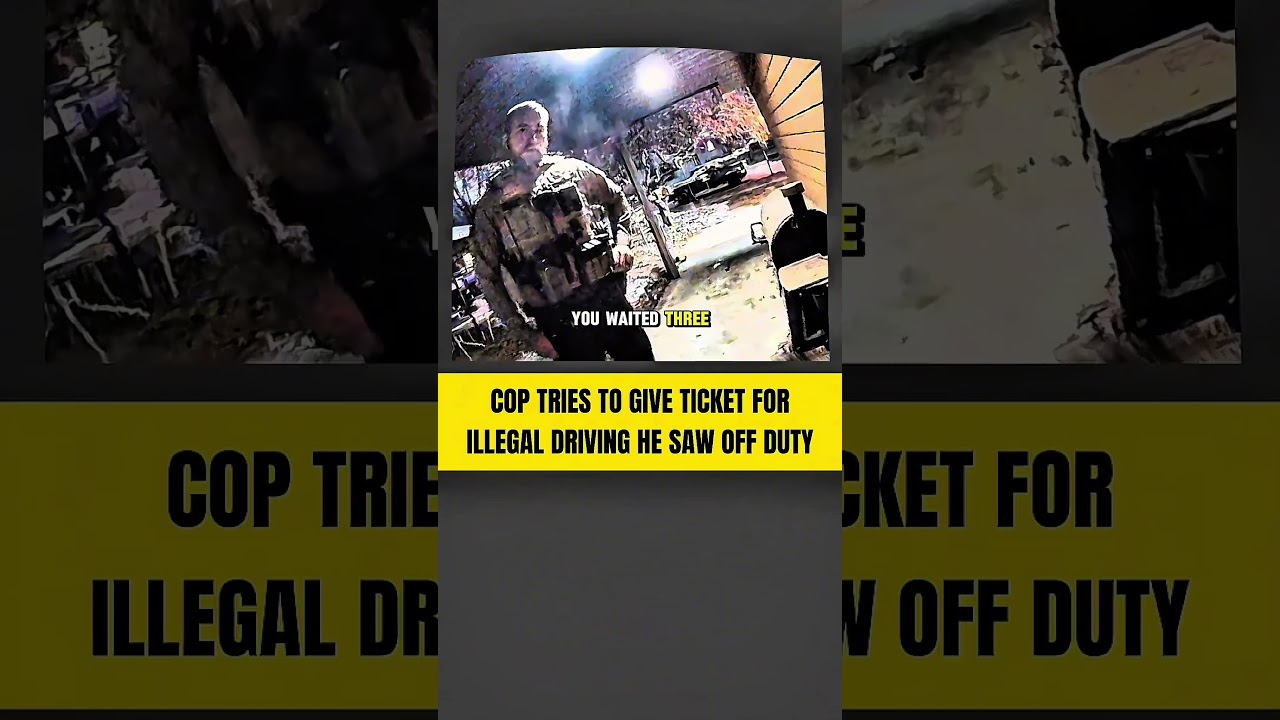 Cop Tries to Give Ticket for Illegal Driving He Saw Off Duty