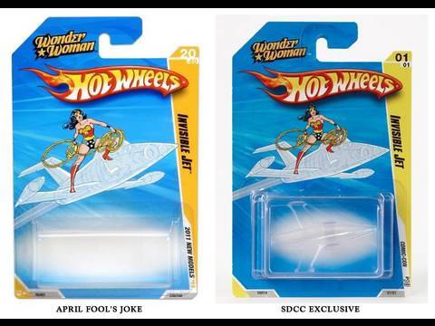 Wonder Woman Hot Wheels Invisible Jet SDCC 2010 Exclusive Toy Review